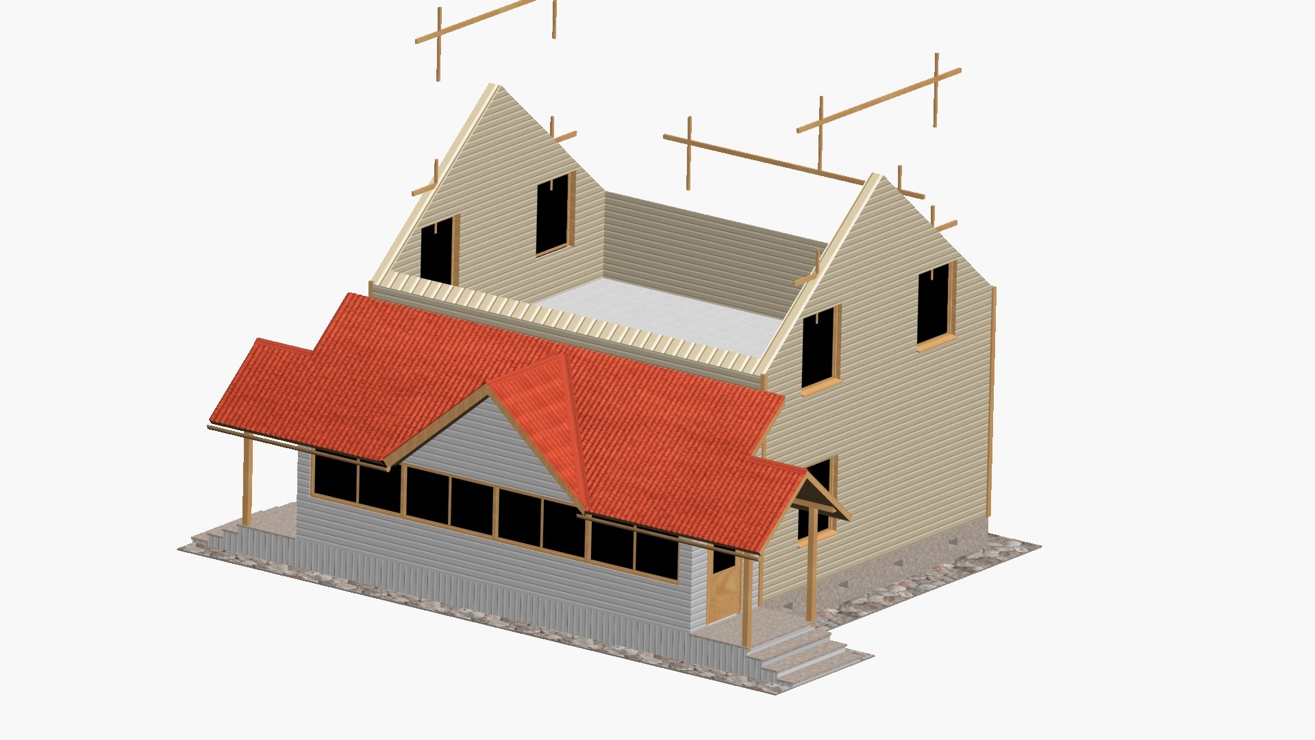 3D Construction Build Animation Showing Model - TurboSquid 1701117