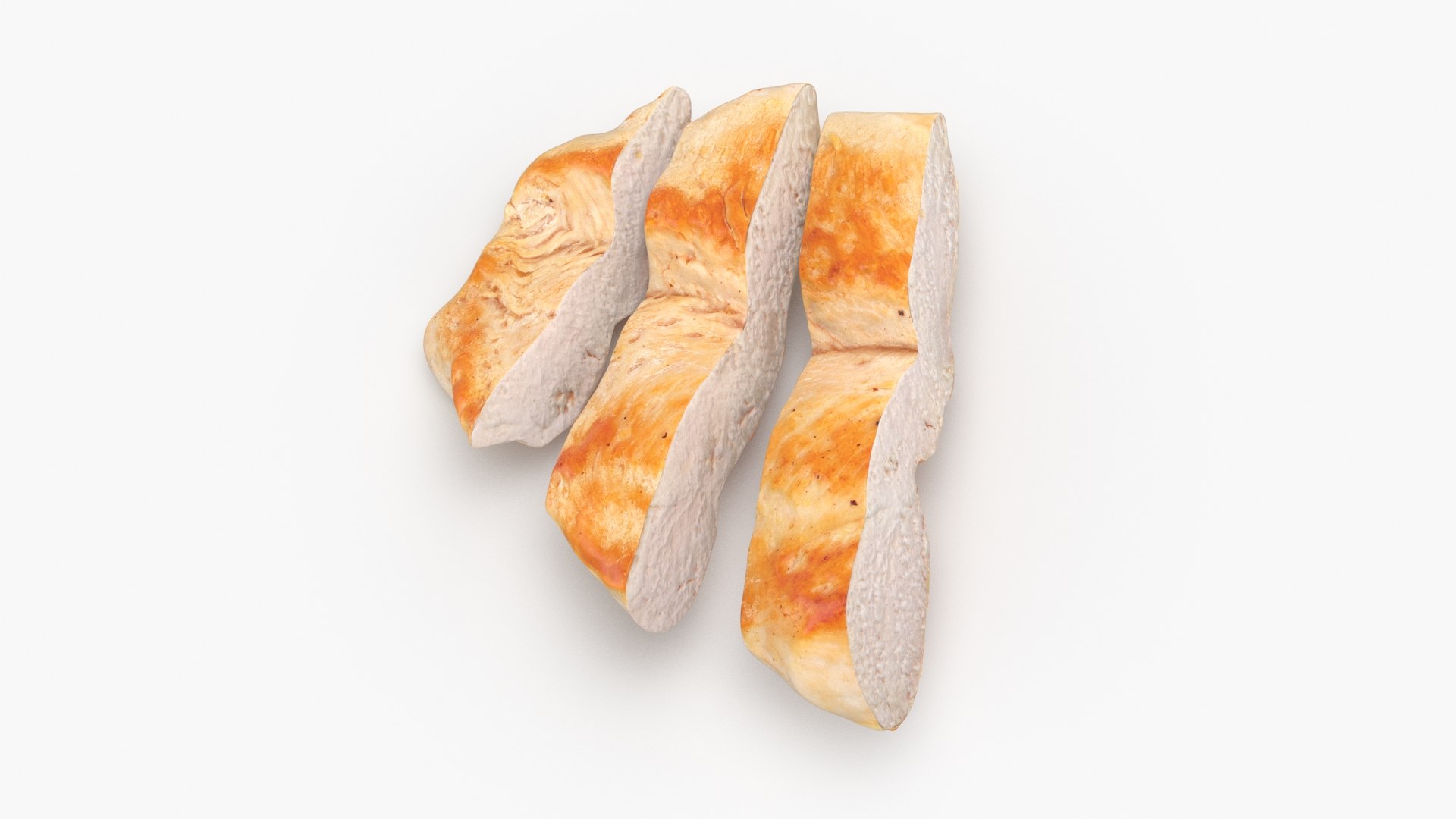 Sliced Grilled Chicken Breast 3D Model - TurboSquid 2079079