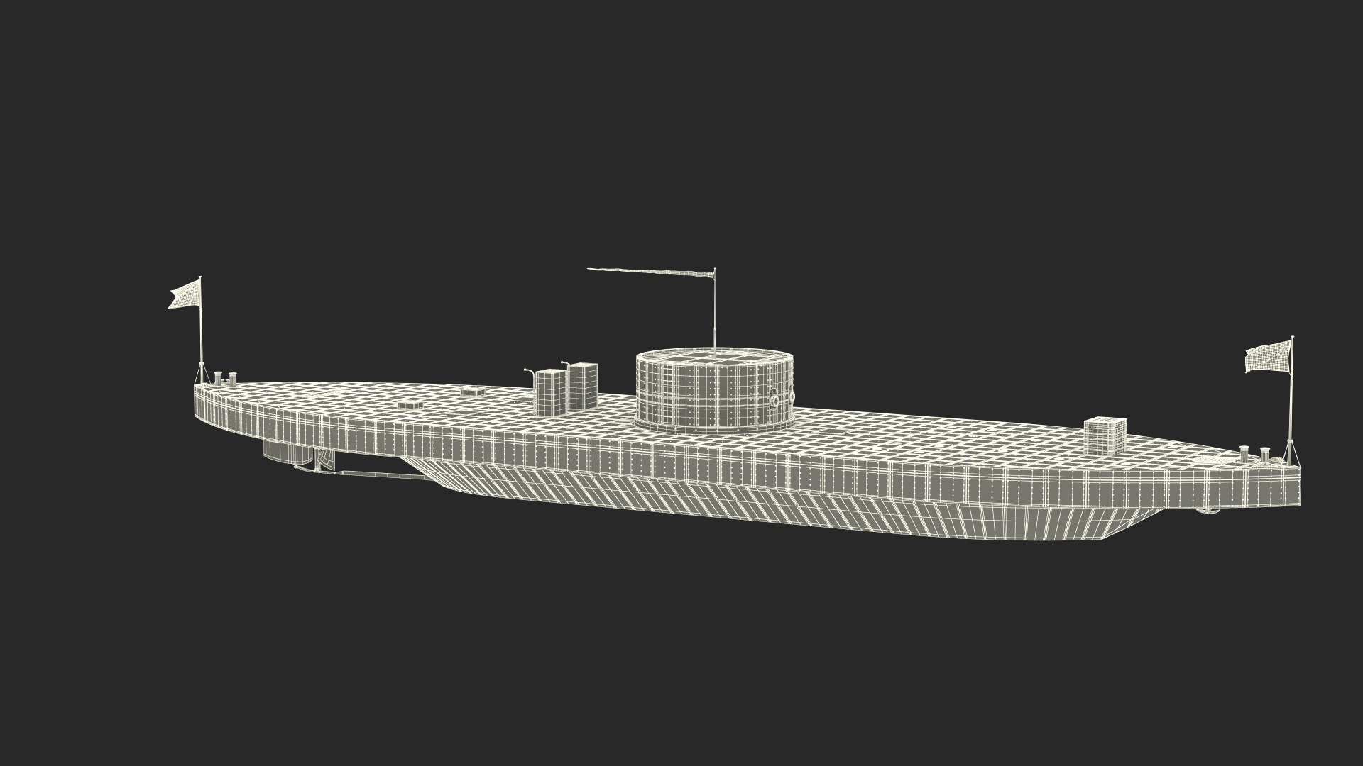 USS Monitor New 3D - TurboSquid 2210696