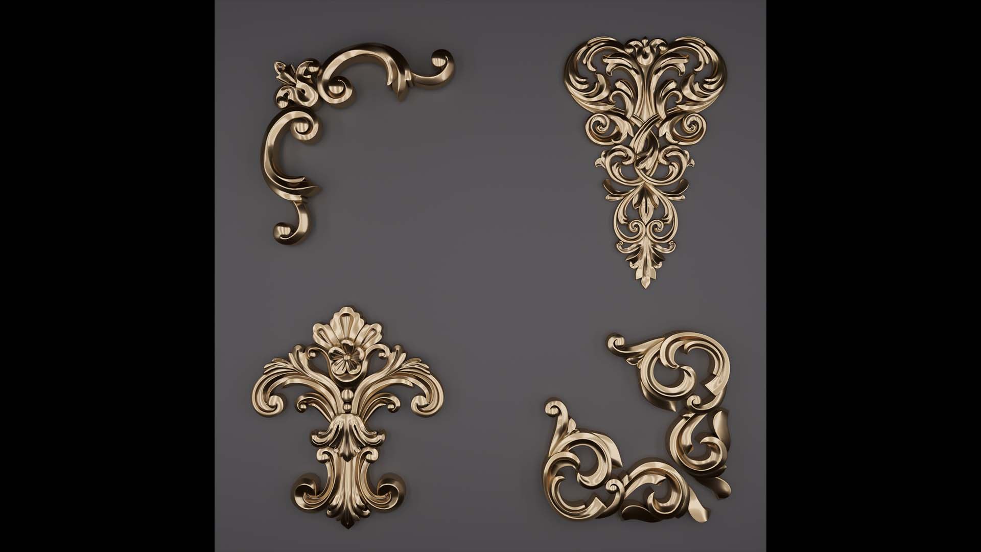 Trim Ornament 16 3D Model - TurboSquid 1888026