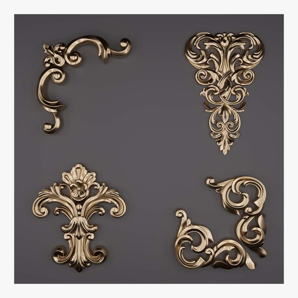 3D Trim Ornament 47 - TurboSquid 1909133