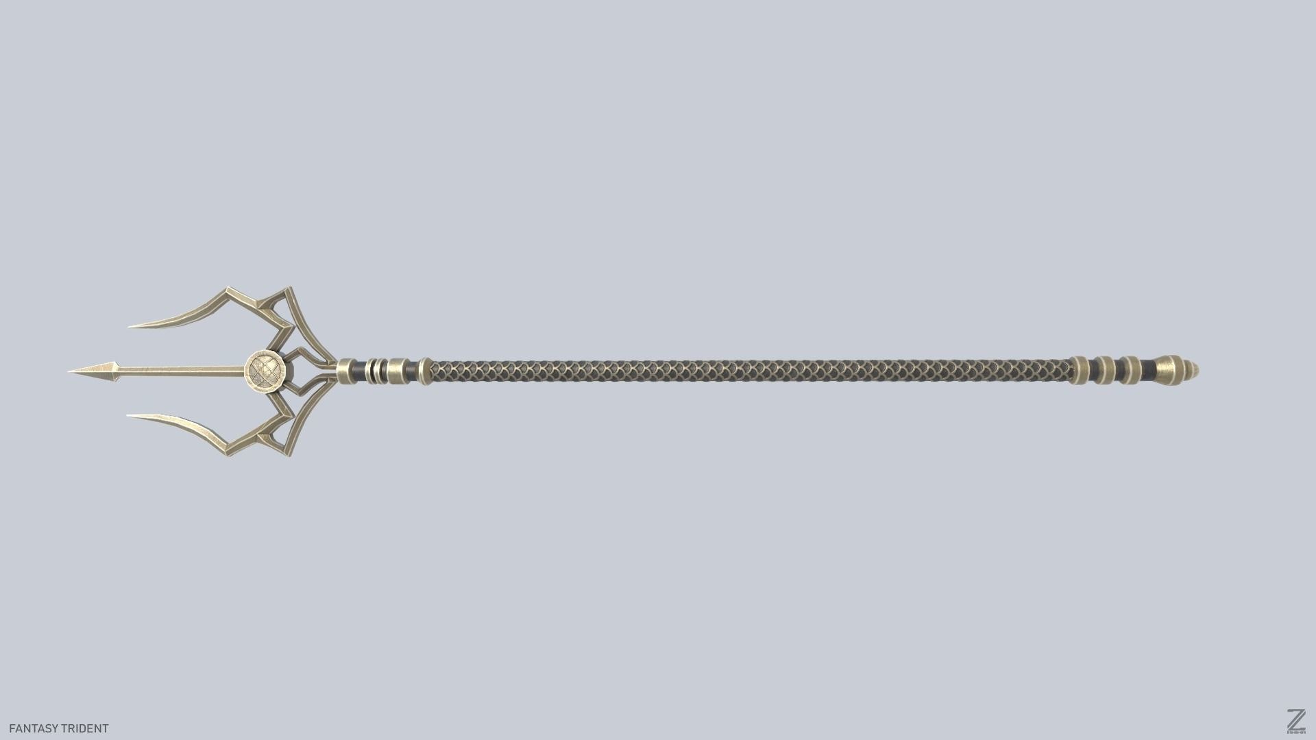 Fantasy Trident Model - TurboSquid 2388054