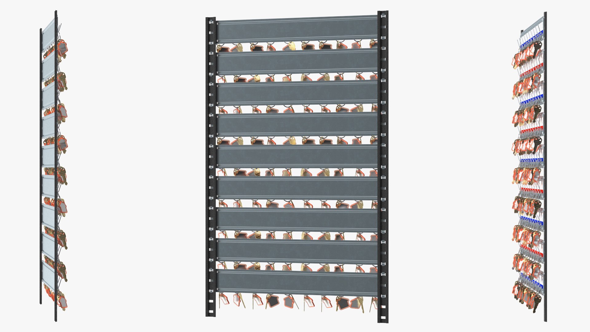 3D Industrial Key Rack With Keys - TurboSquid 1828124