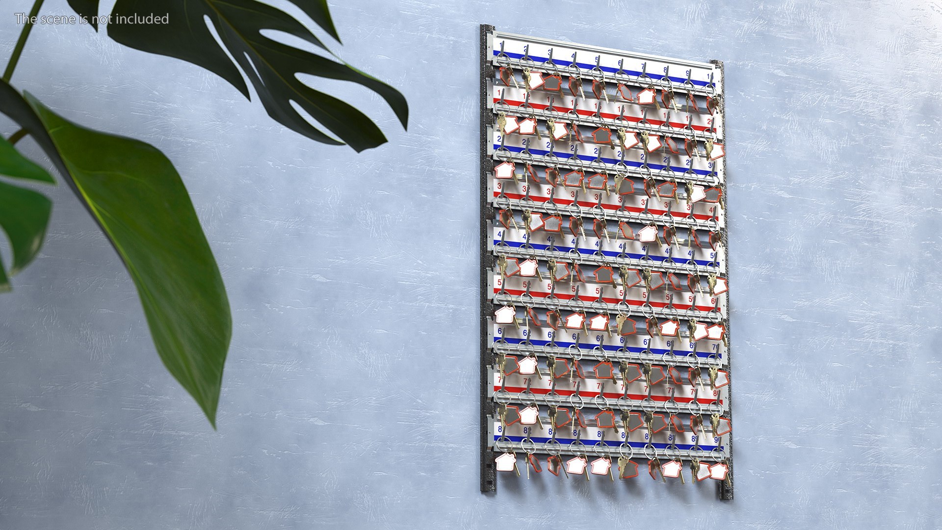 3D Industrial Key Rack With Keys - TurboSquid 1828124