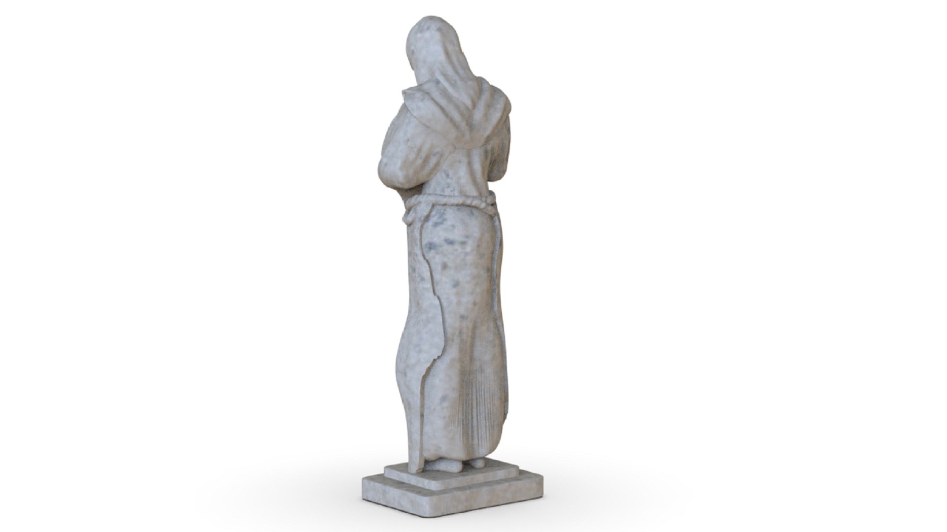 Monk Statue 3D - TurboSquid 2019754