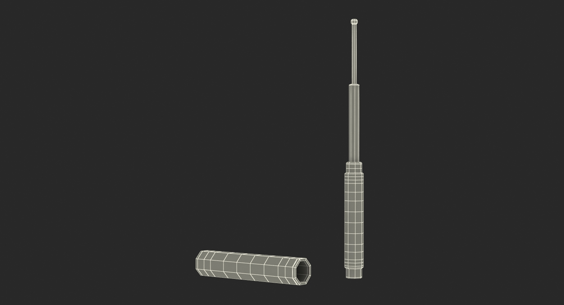 3d Max Police Expandable Baton
