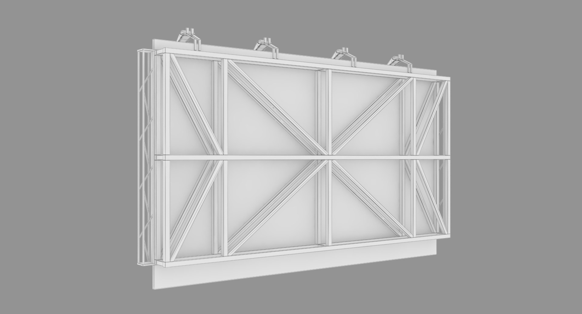 3D Model Hanging Billboard - TurboSquid 1374898