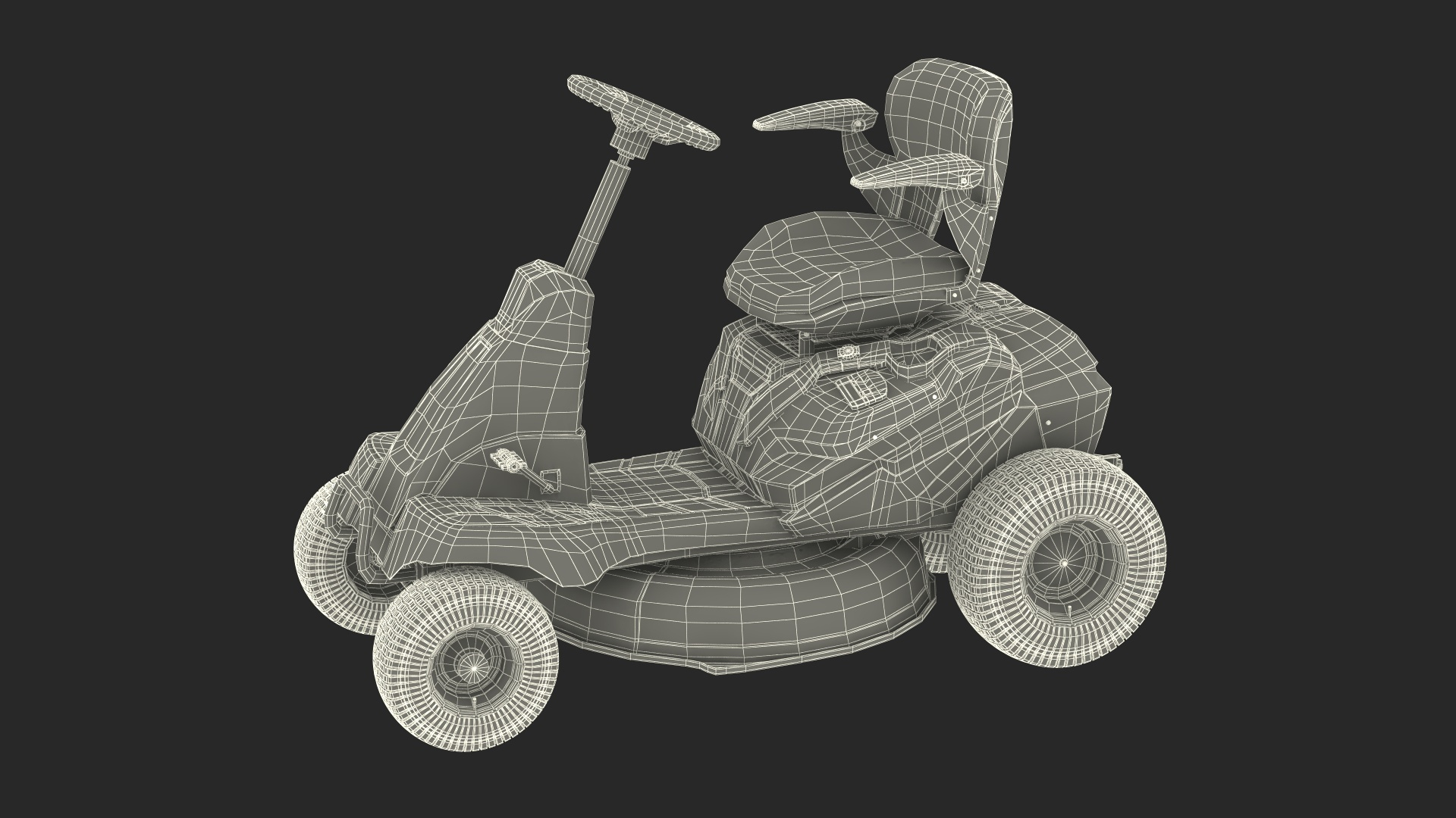 3D Mobile Lawn-Mower Orange Model - TurboSquid 2189633