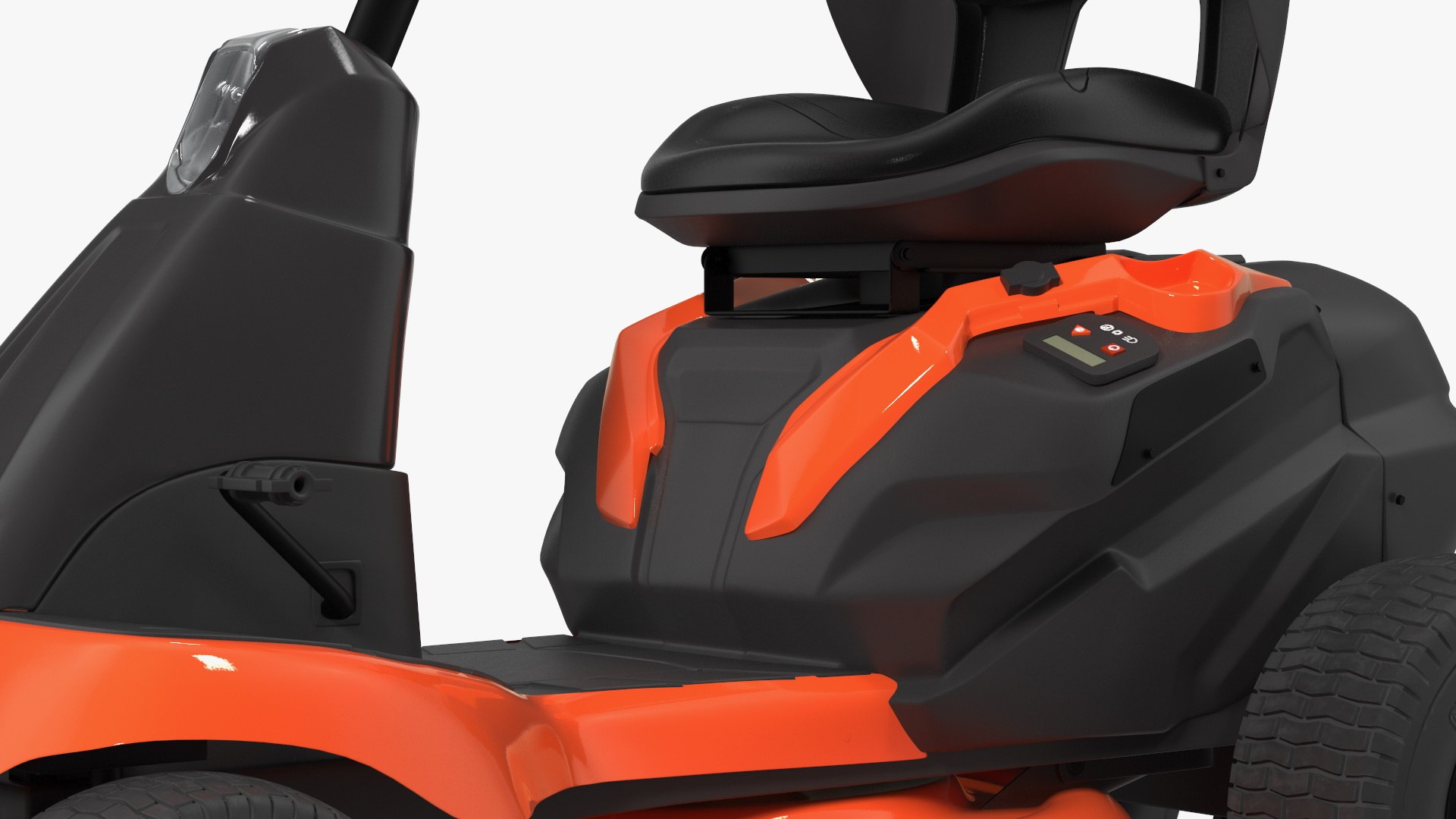 3D Mobile Lawn-Mower Orange Model - TurboSquid 2189633