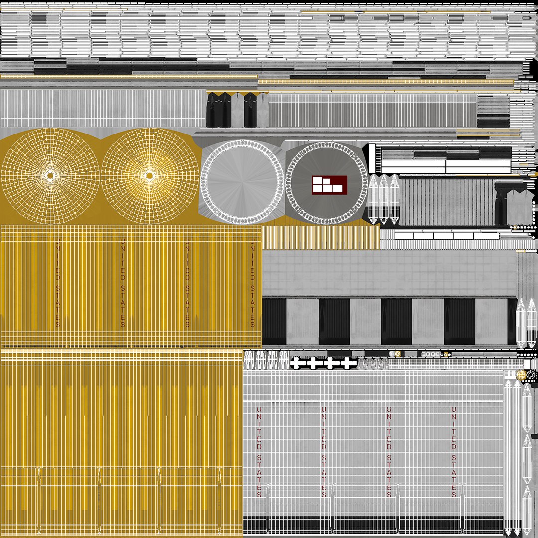 S-ii Second Stage Saturn V Model - TurboSquid 1329165