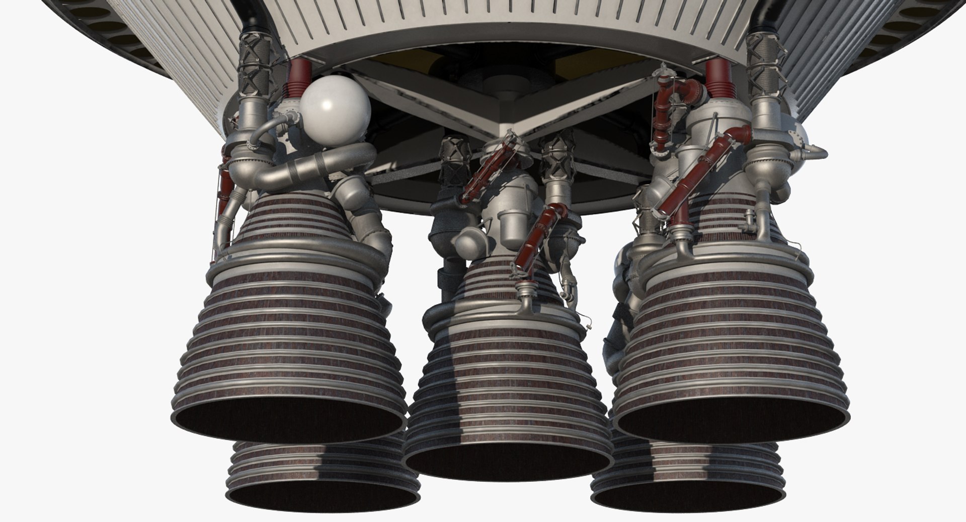 S-ii Second Stage Saturn V Model - TurboSquid 1329165