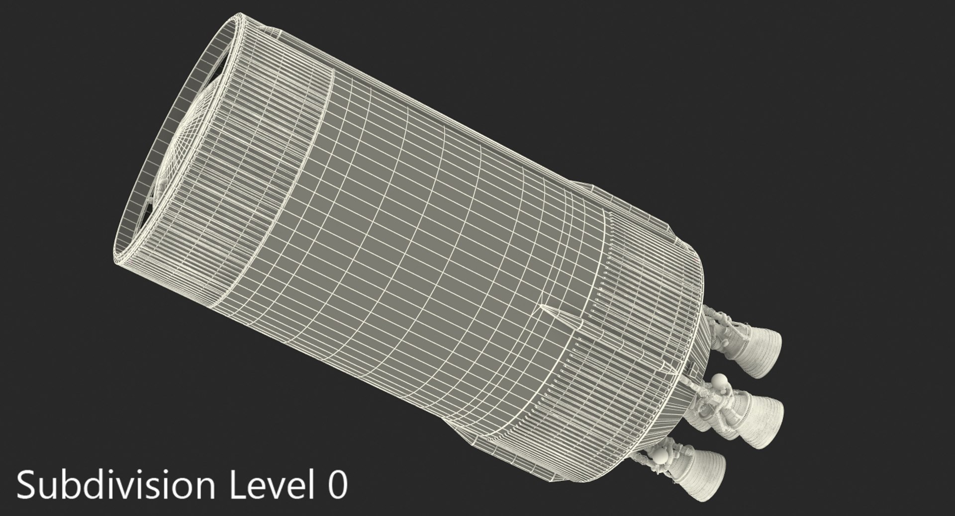 S-ii Second Stage Saturn V Model - TurboSquid 1329165