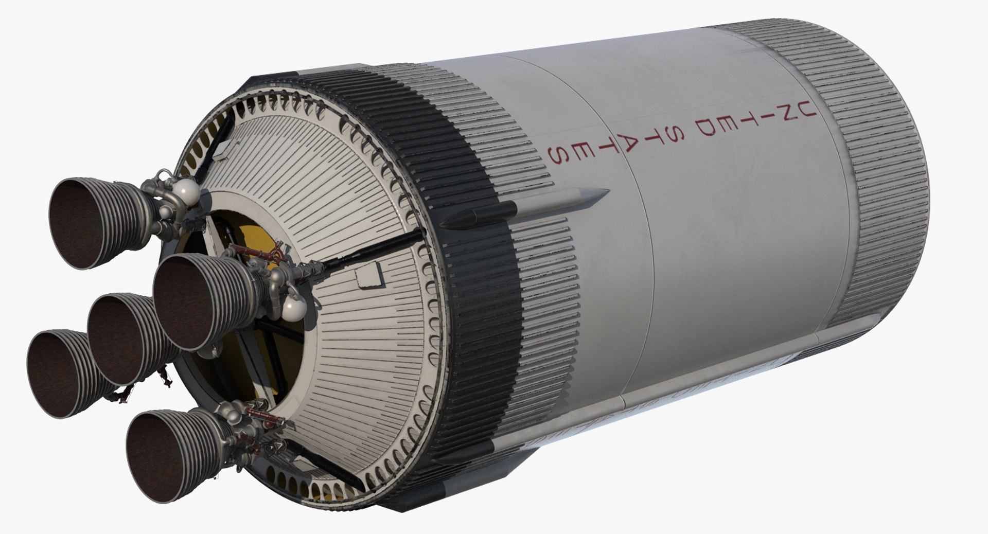 S-ii Second Stage Saturn V Model - TurboSquid 1329165