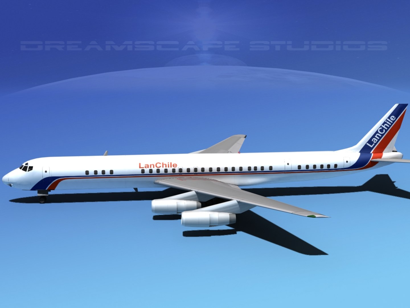 3d Douglas Dc-8