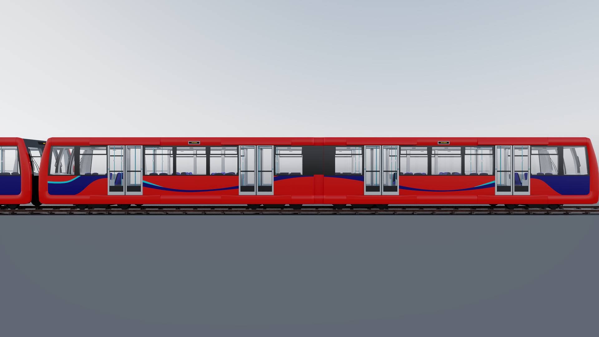 DLR Train London Rigged Animated Model - TurboSquid 1982288