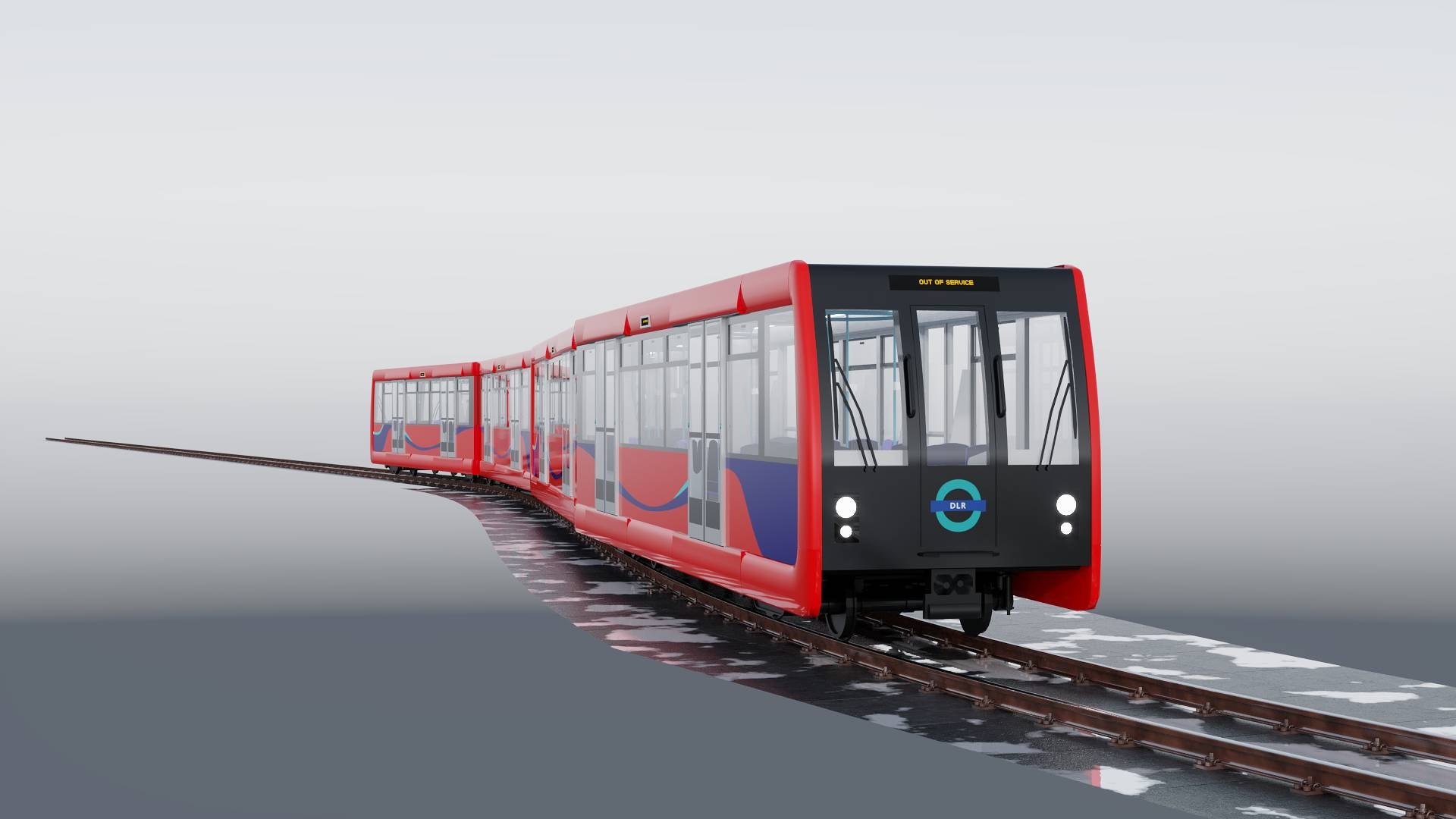 DLR Train London Rigged Animated Model - TurboSquid 1982288