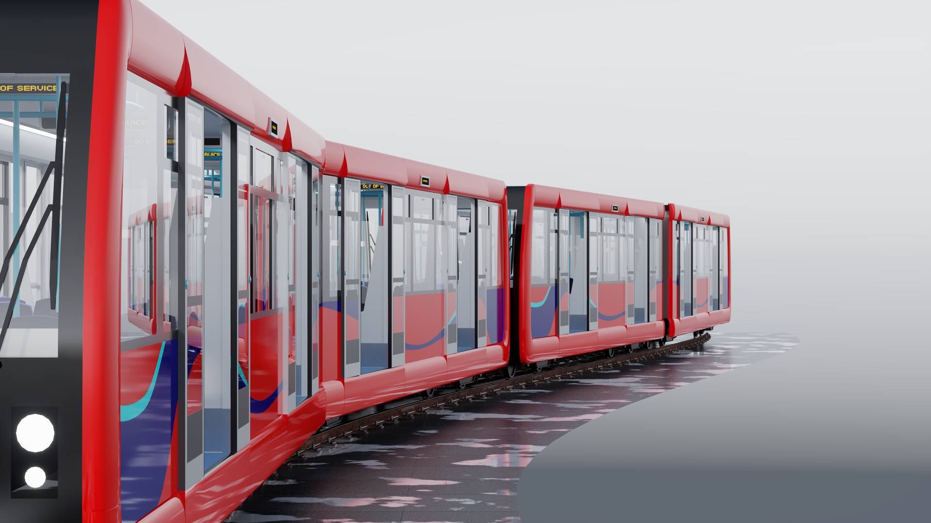 DLR Train London Rigged Animated Model - TurboSquid 1982288
