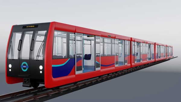 modelo 3d DLR Train London Rigged Animated - TurboSquid 1982288