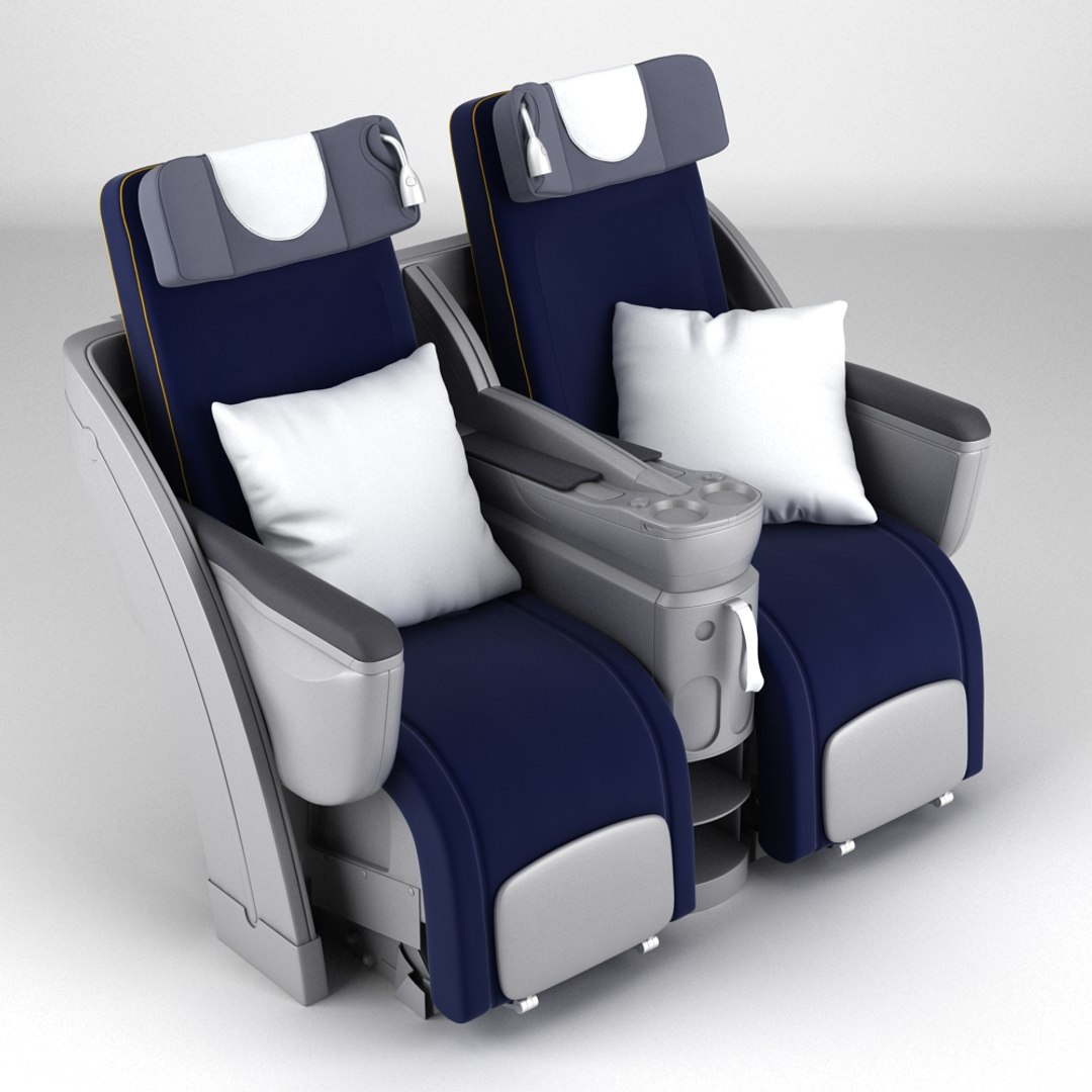 3d Model Of Business Class Seat