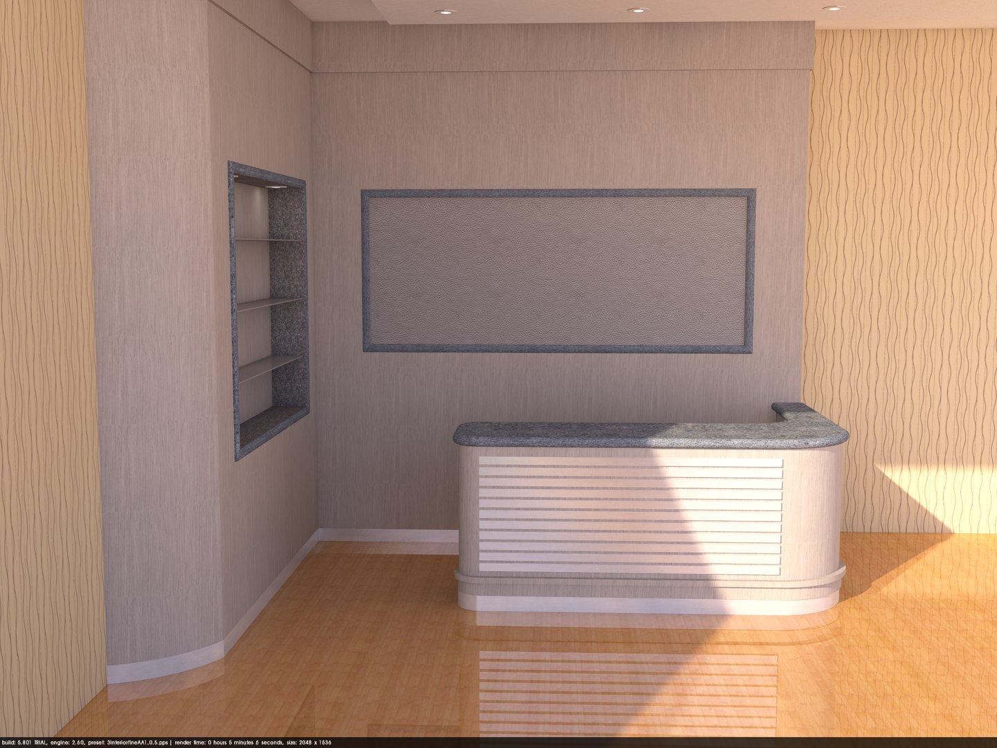 3D Model Desk Counter - TurboSquid 1247896