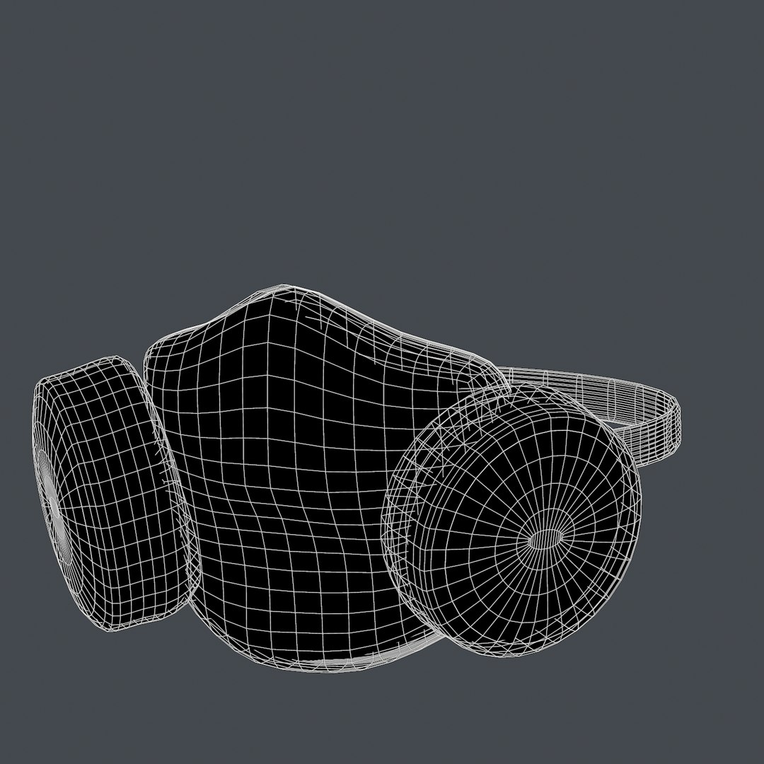 3D 3D Gas Mask Respirator Scifi Futuristic Model - TurboSquid 1717402