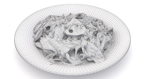 3D meal plate - TurboSquid 1246122