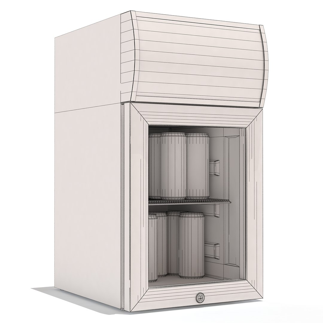3d Model Small Fridge