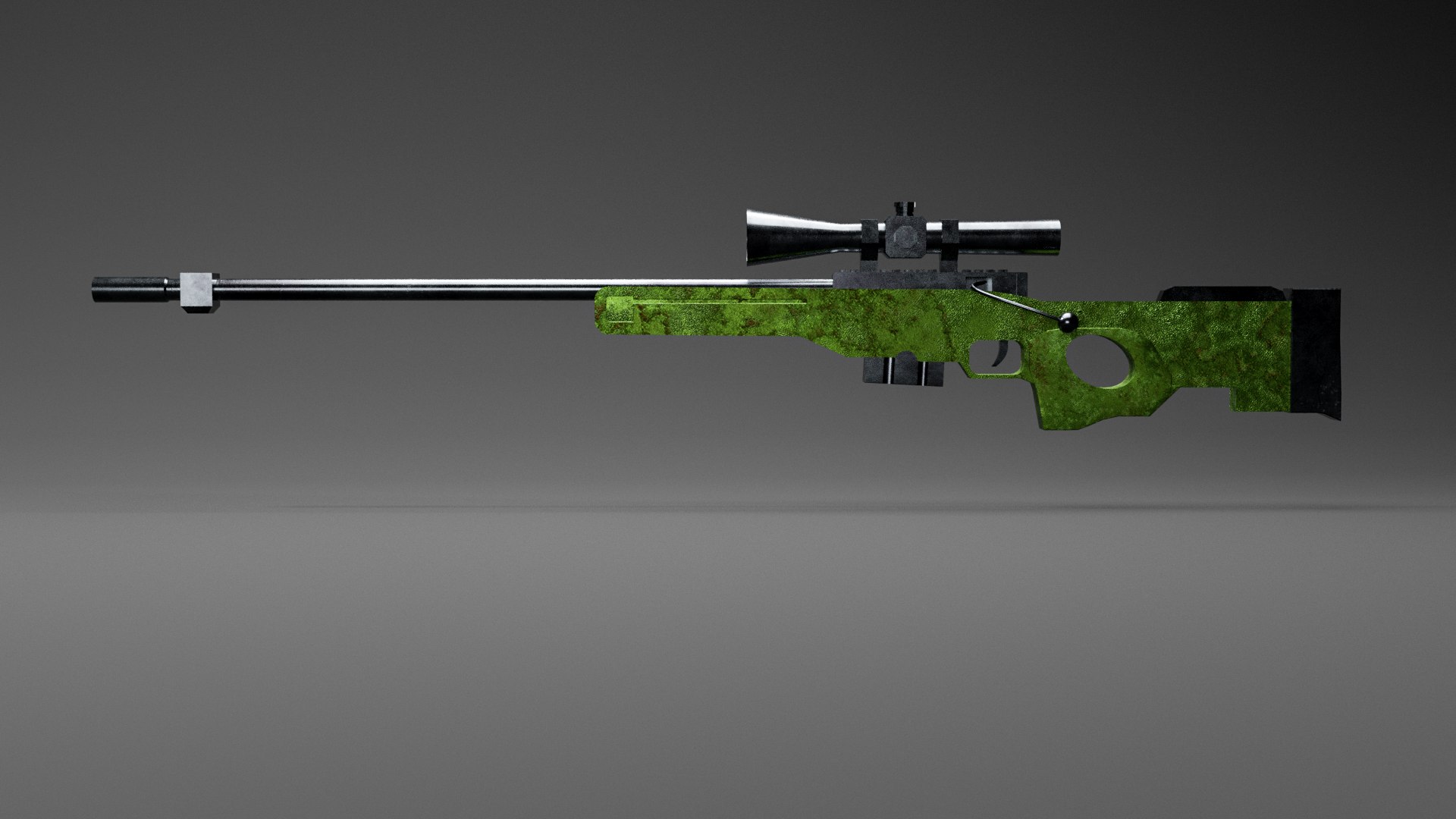 Low Poly AWM 3D Model - TurboSquid 1967762