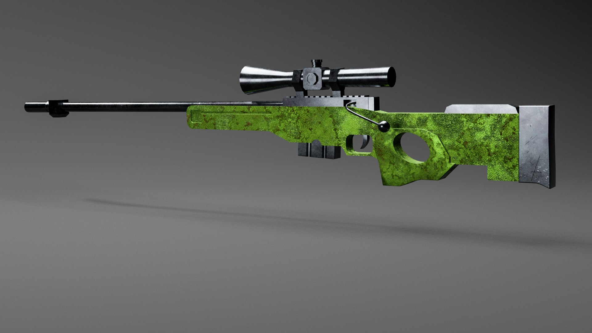 Low Poly AWM 3D Model - TurboSquid 1967762