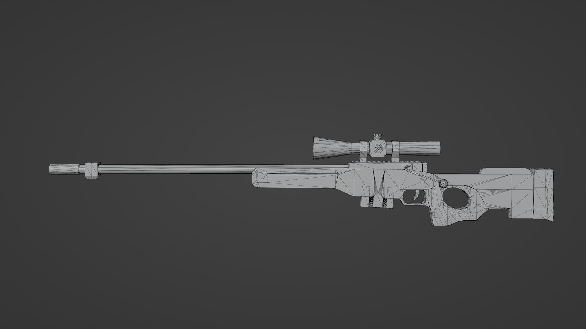 Low Poly AWM 3D Model - TurboSquid 1967762