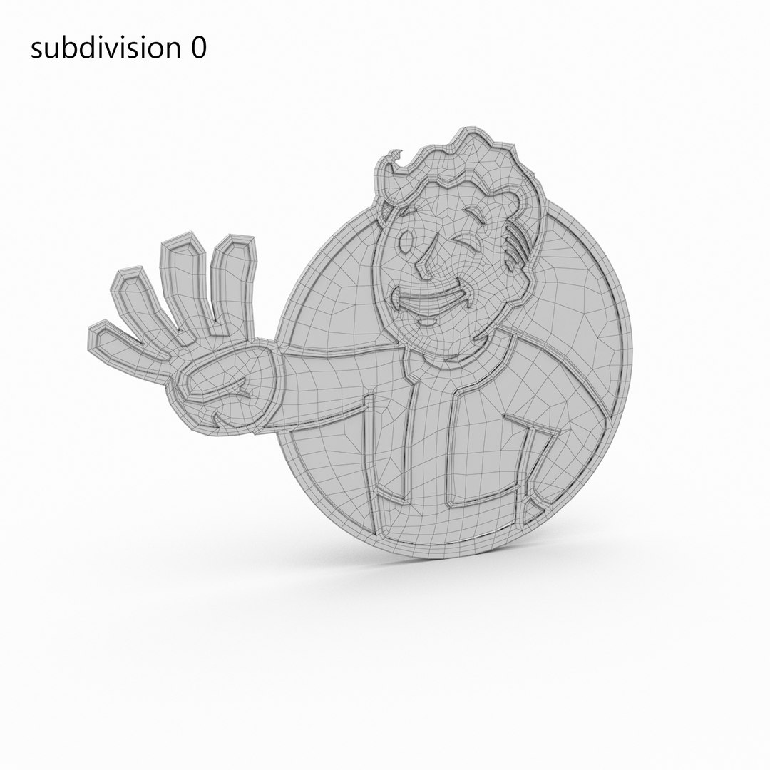 Vault Boy 3D Model - TurboSquid 1262569