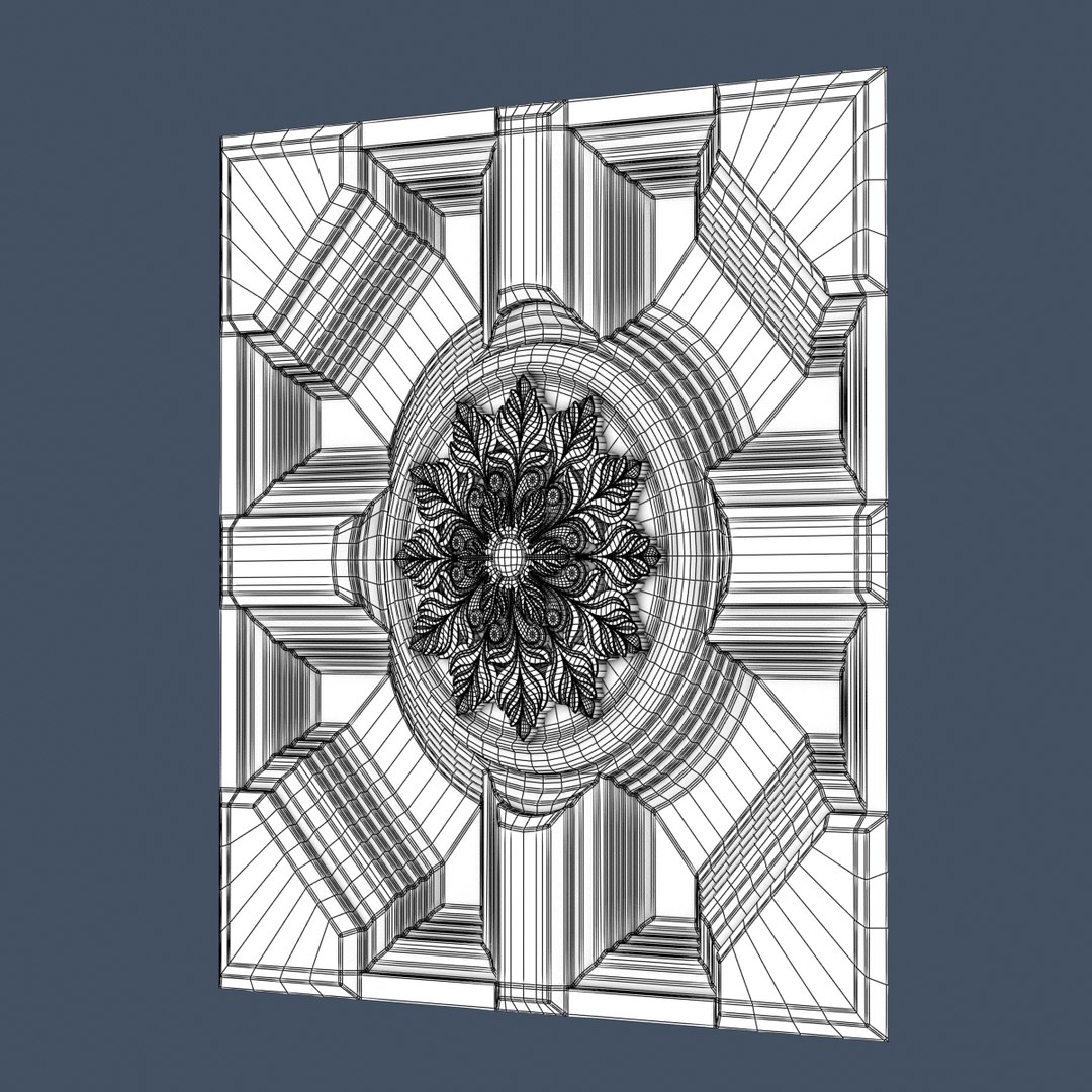 3d Decorative Ceiling Tile Model