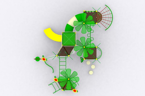 leaf playground 3d model