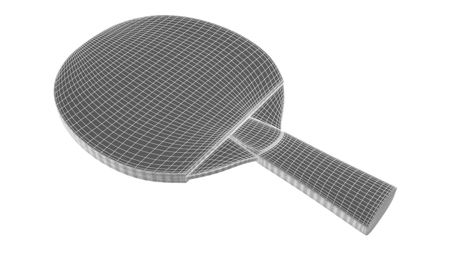 ping pong paddle 3d max