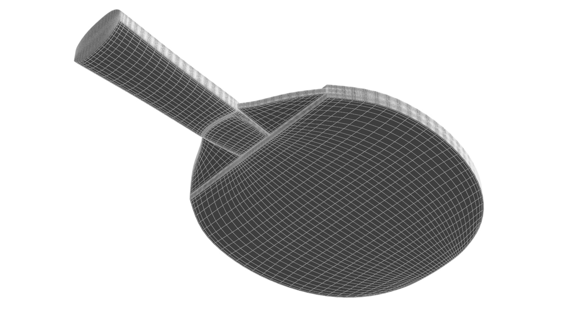 ping pong paddle 3d max