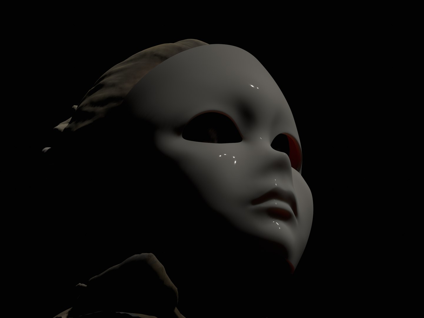 Free JAPANESE DOLLY MASK PUPPET ANIME FACE Model - TurboSquid 2149985