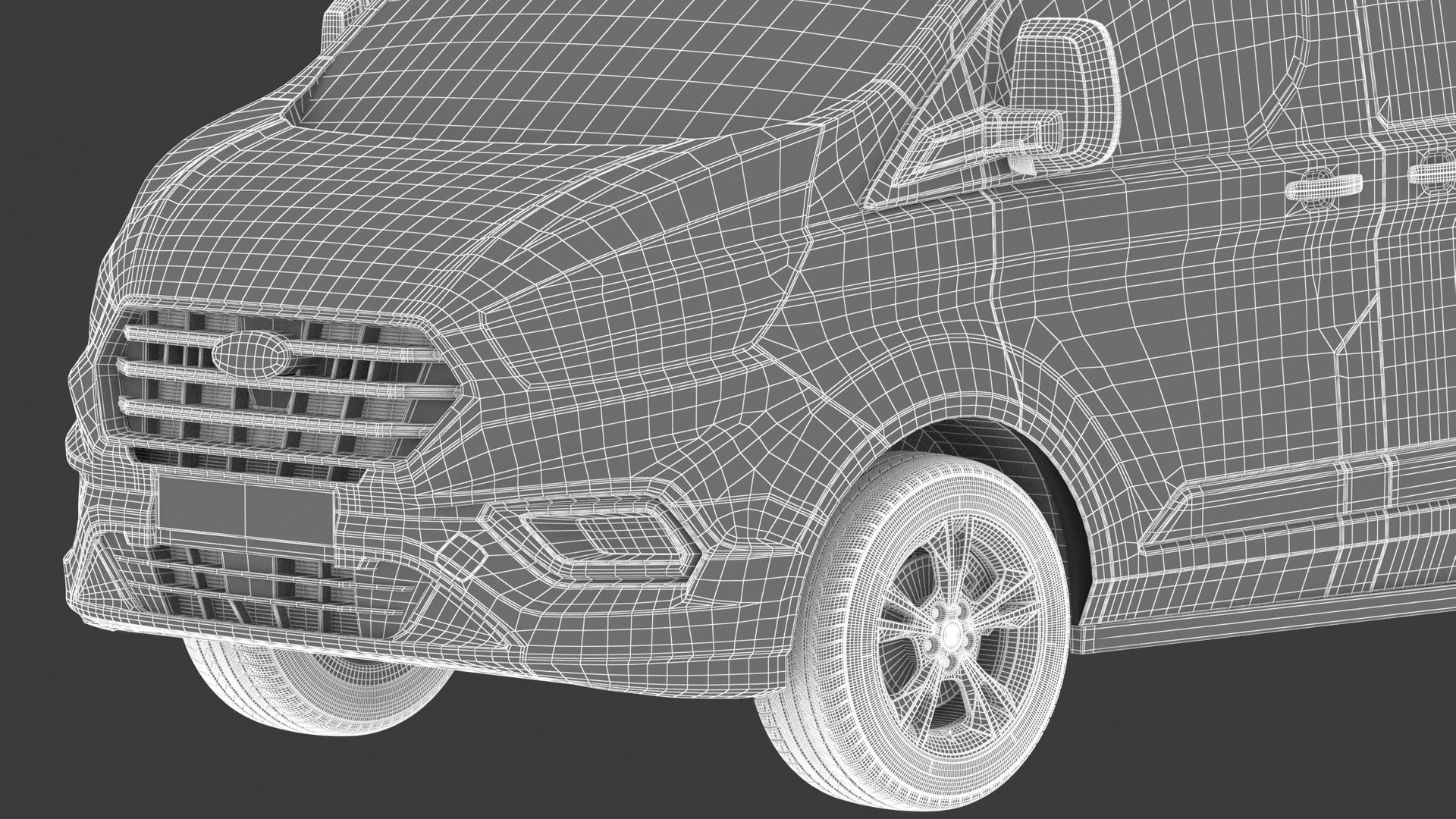 Ford Transit Cargo Van 3D Model - TurboSquid 2113137