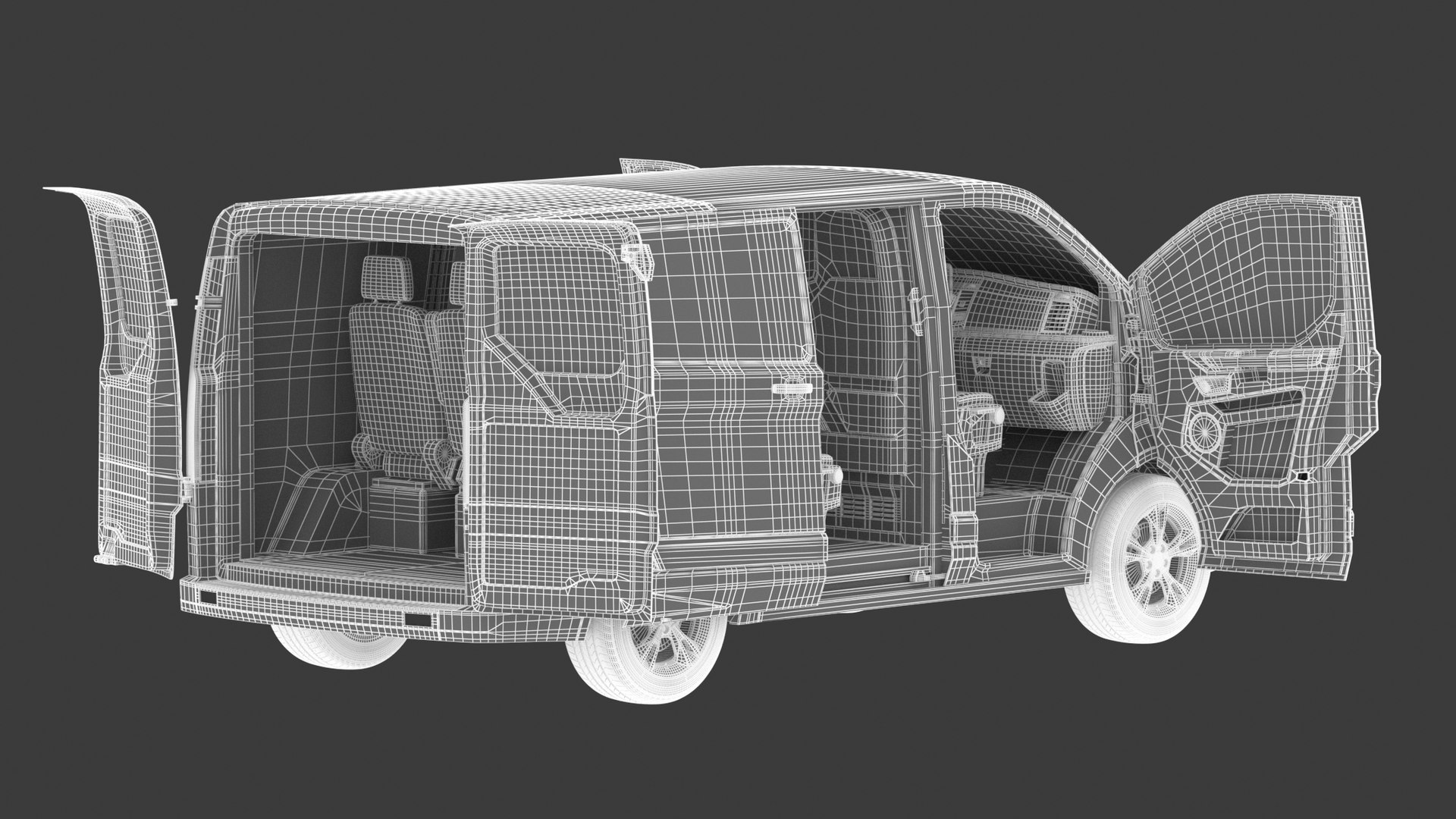 Ford Transit Cargo Van 3D Model - TurboSquid 2113137