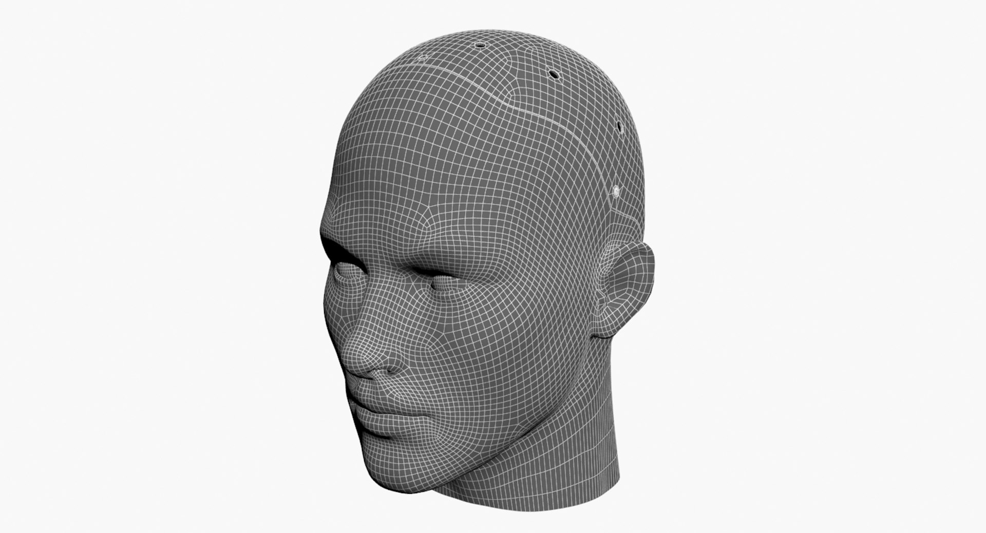 3D Humanoid Head Model - TurboSquid 1340738