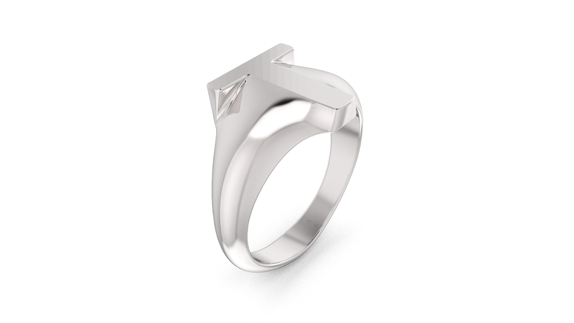Alphabet Signet Ring T 3D - TurboSquid 2088426