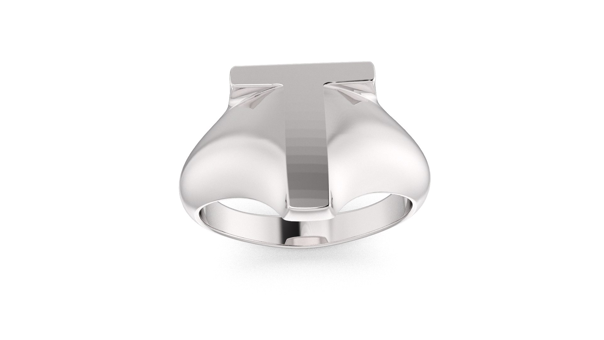 Alphabet Signet Ring T 3D - TurboSquid 2088426