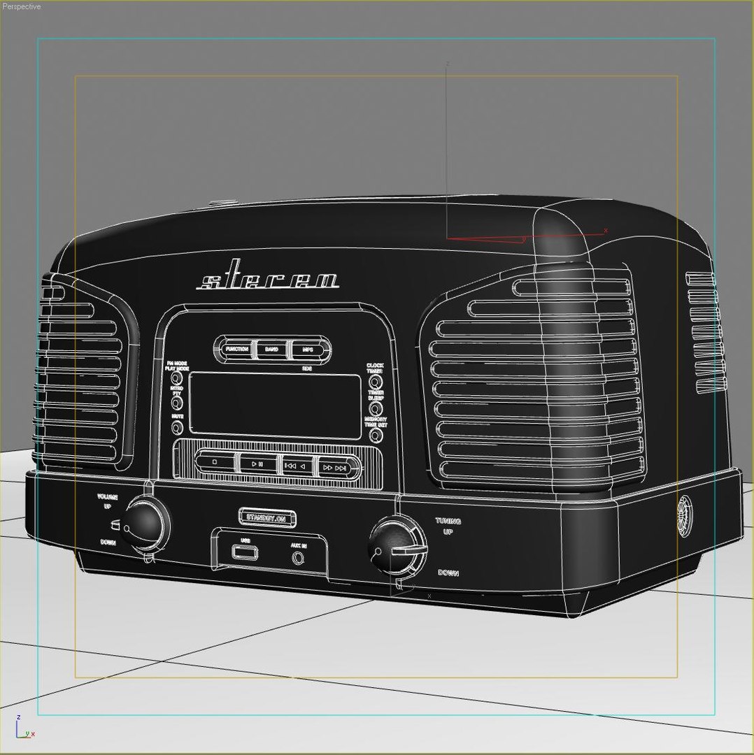 Retro Stereo 3d Max