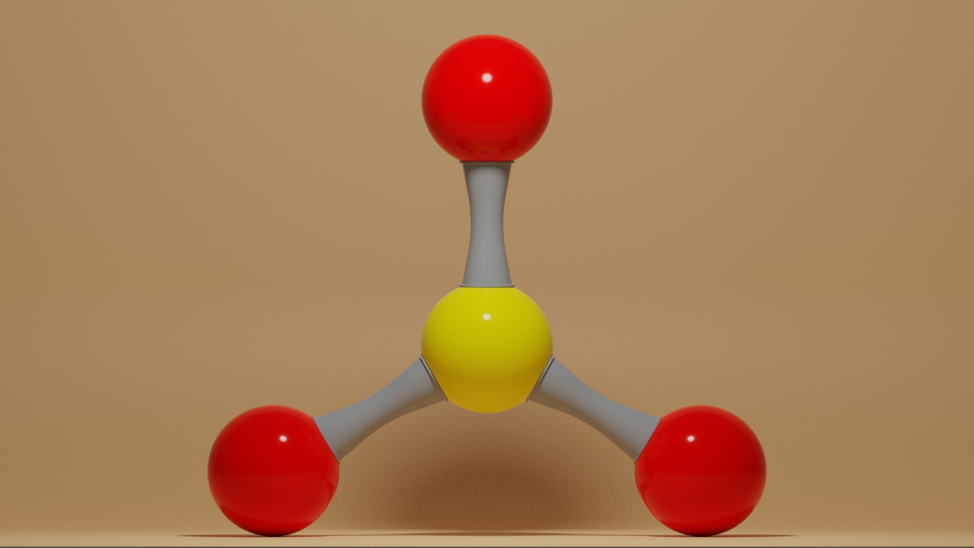 3D Sulfur Trioxide Molecule SO3 - TurboSquid 1721914
