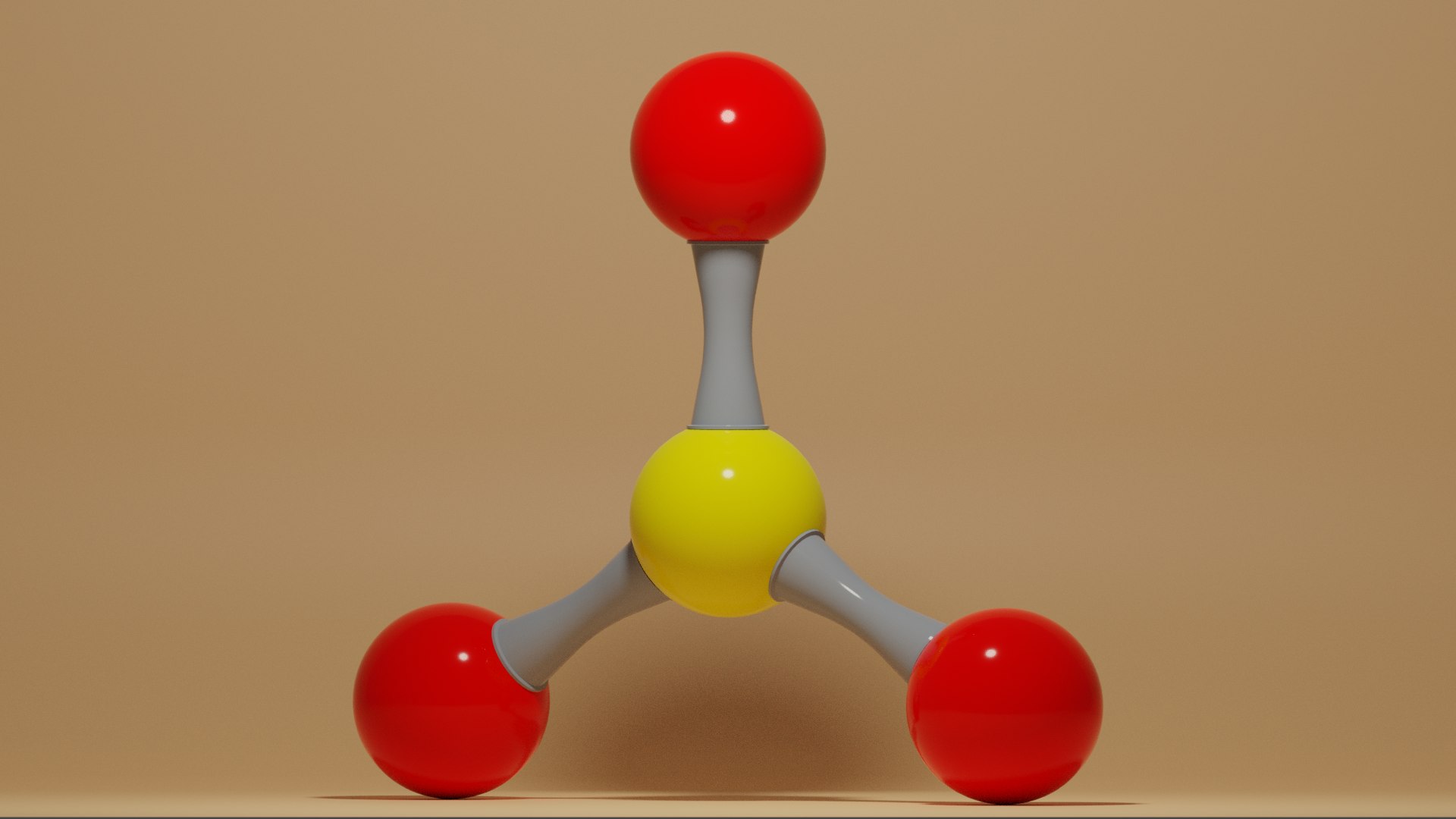 3D Sulfur Trioxide Molecule SO3 - TurboSquid 1721914