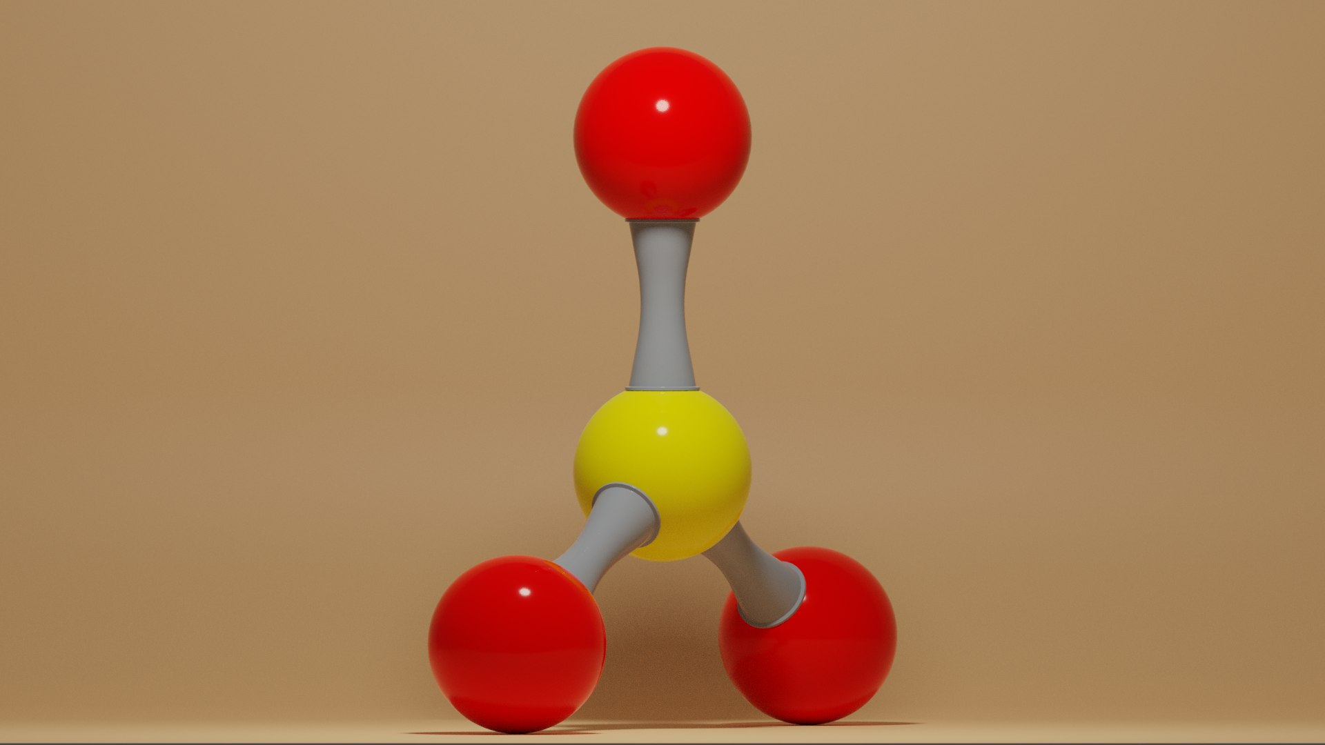 3D Sulfur Trioxide Molecule SO3 - TurboSquid 1721914