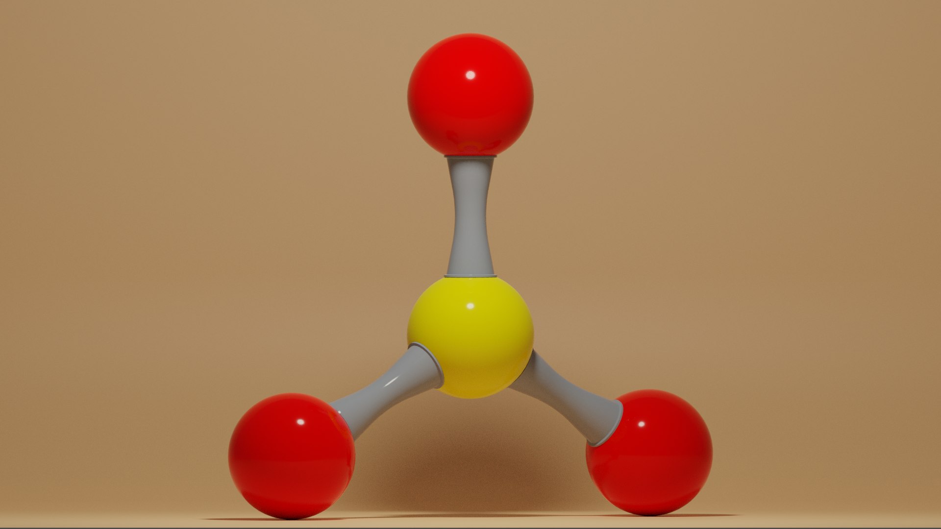3D Sulfur Trioxide Molecule SO3 - TurboSquid 1721914