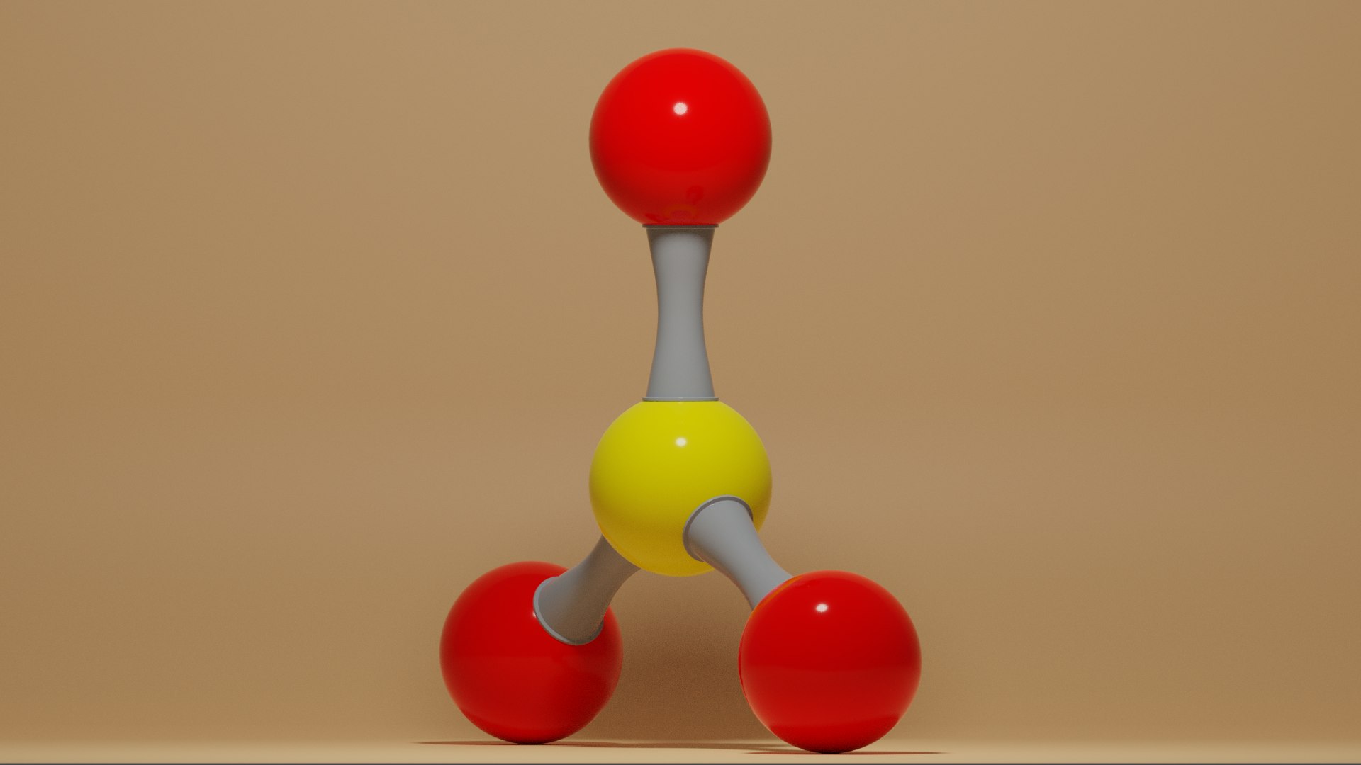3D Sulfur Trioxide Molecule SO3 - TurboSquid 1721914