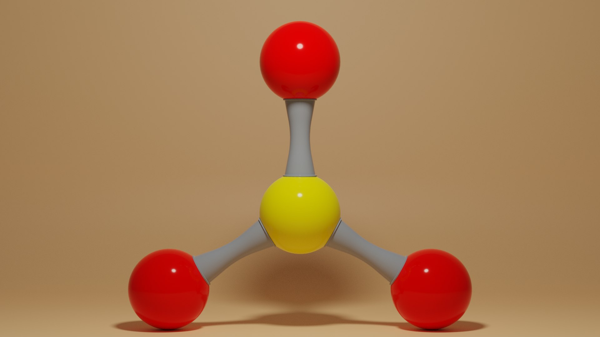 3D Sulfur Trioxide Molecule SO3 - TurboSquid 1721914