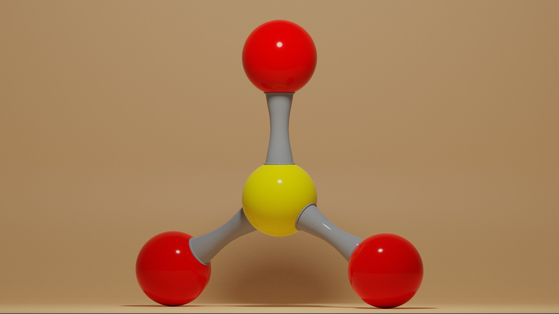 3D Sulfur Trioxide Molecule SO3 - TurboSquid 1721914