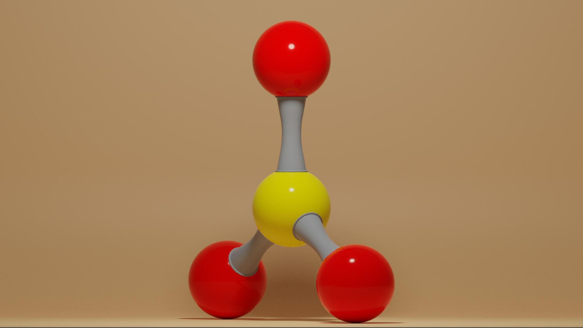 3D Sulfur Trioxide Molecule SO3 - TurboSquid 1721914